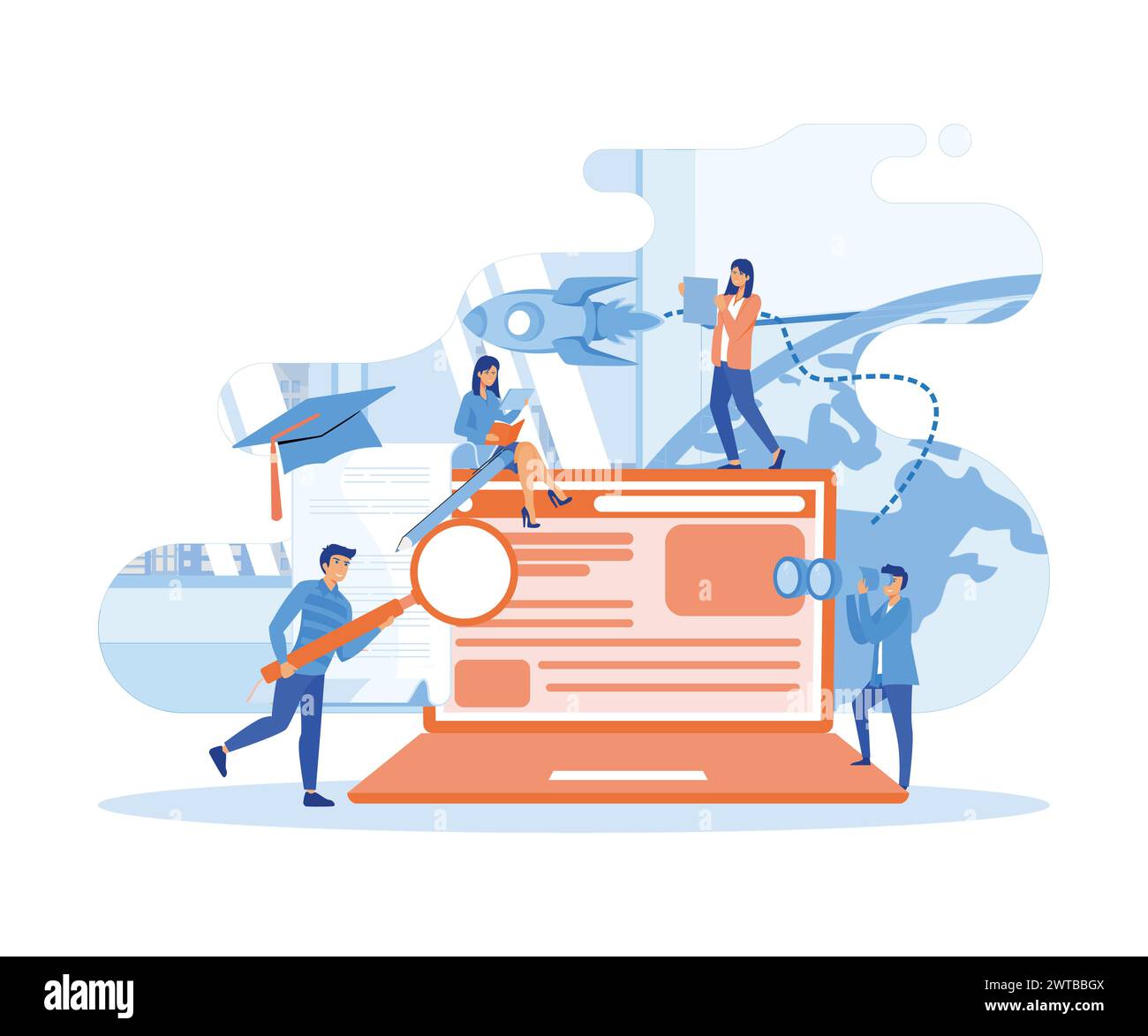 Streamer streaming vector vectors Cut Out Stock Images & Pictures - Alamy