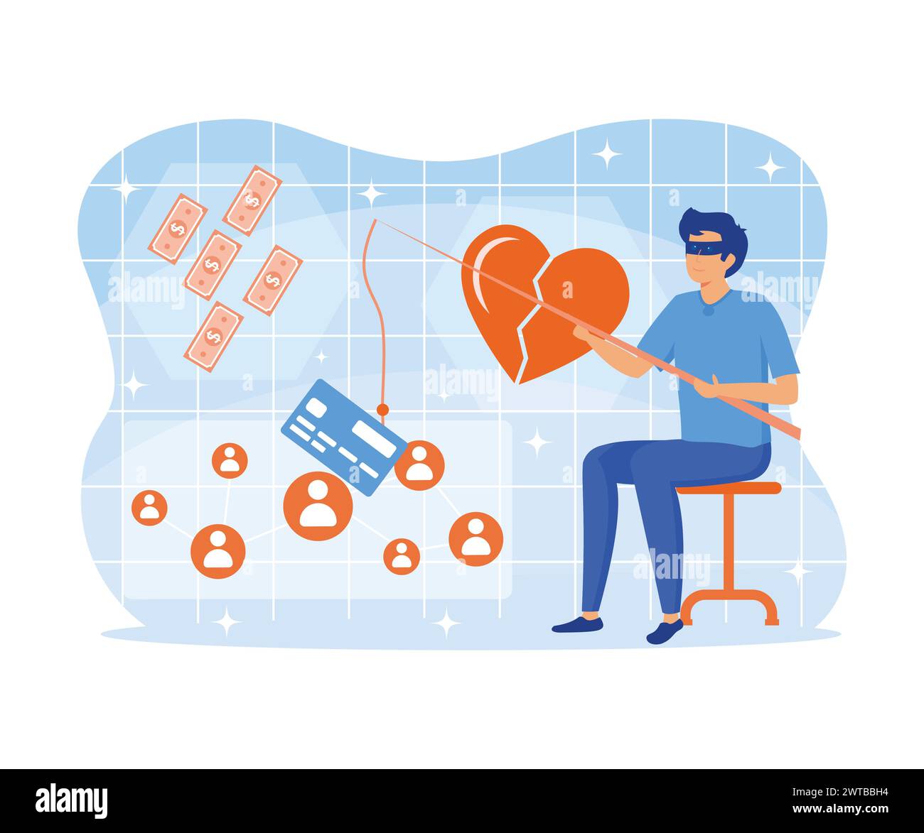 Online predator man Stock Vector Images - Alamy