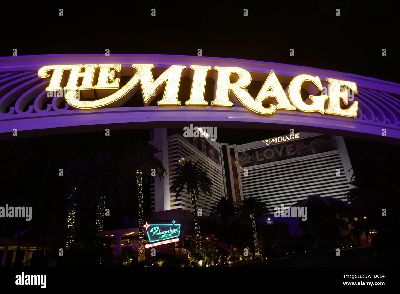 Las Vegas, Nevada, USA 7th March 2024 The Mirage Hotel & Casino on Las ...