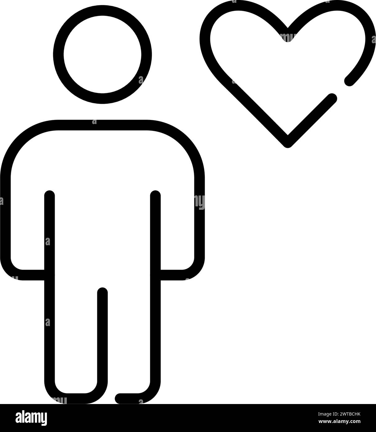 Person and heart. Empathy, charity and compassion, joy, love and ...
