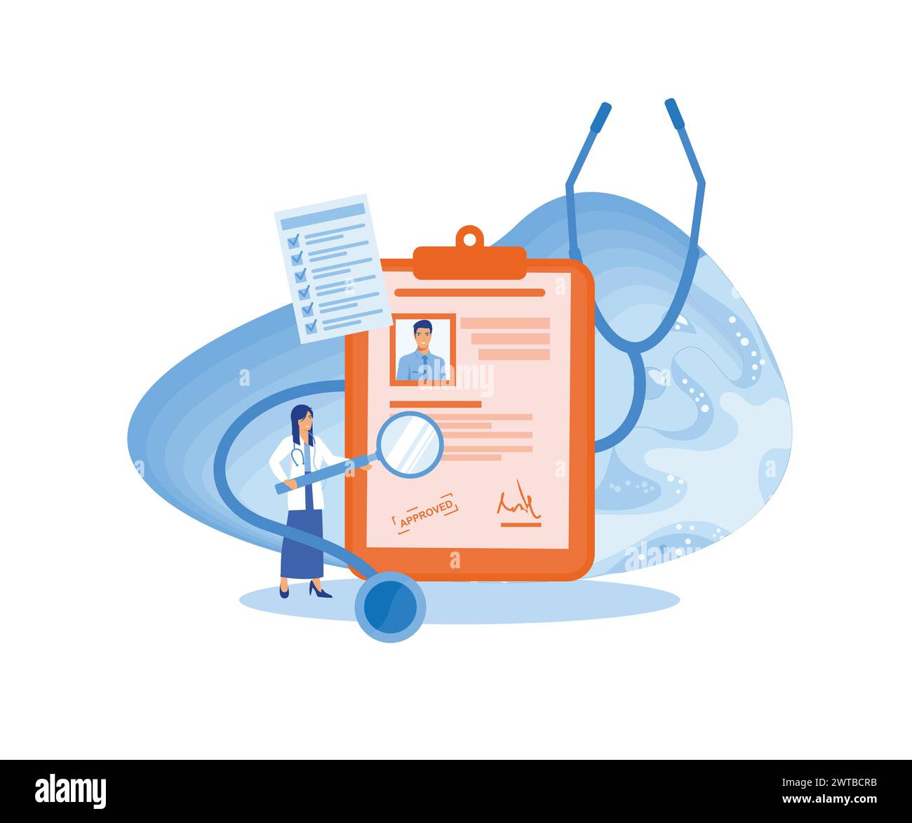 Checklist diagnosis Stock Vector Images - Alamy