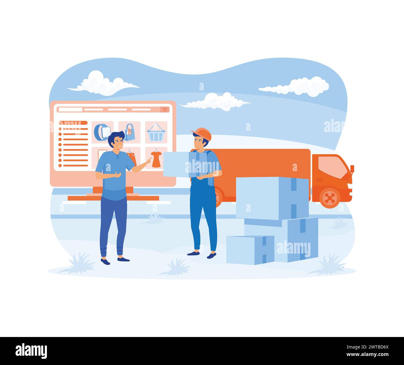 Consumerism retailer Stock Vector Images - Alamy