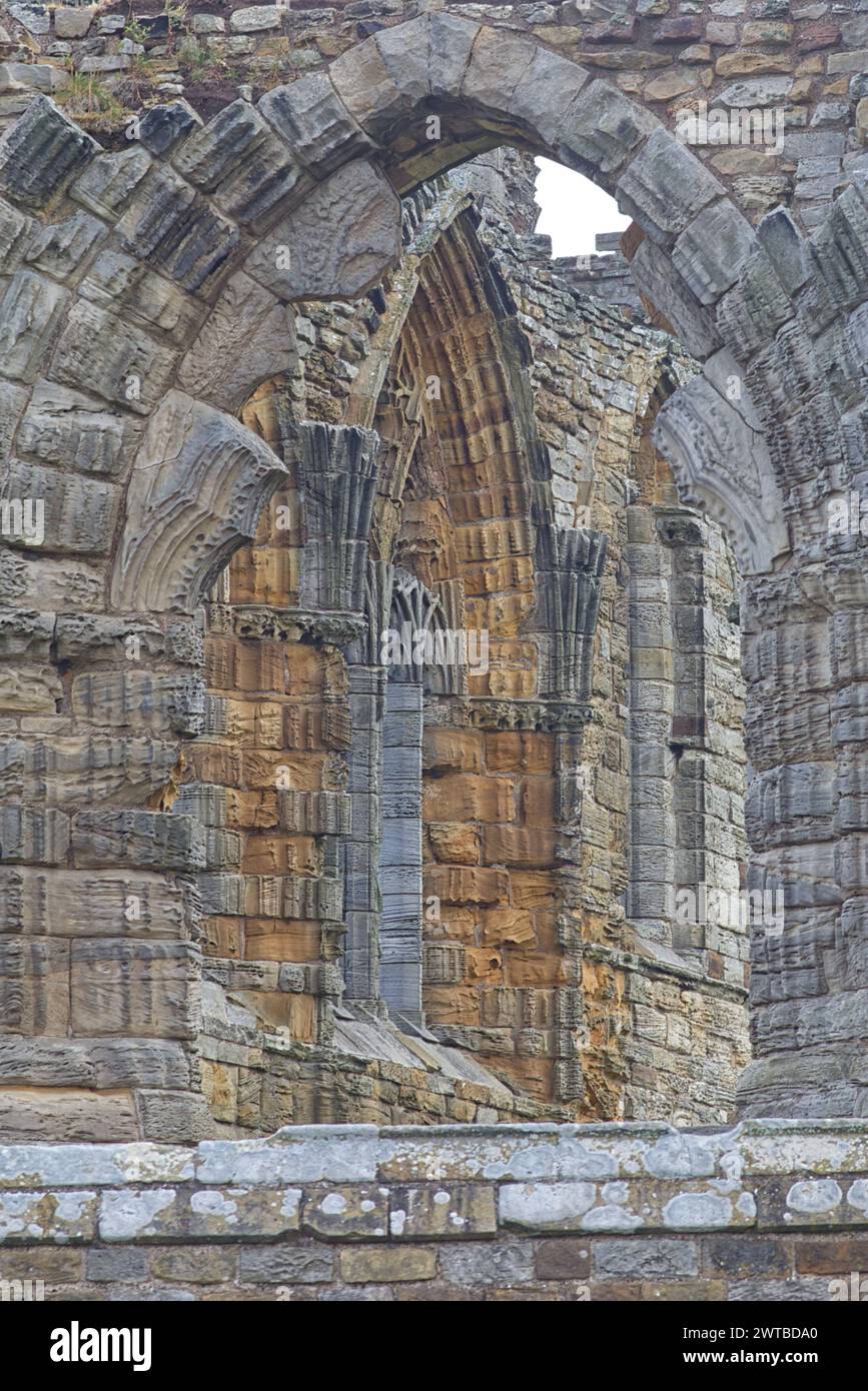 abstract view of stone abbey Stock Photo - Alamy