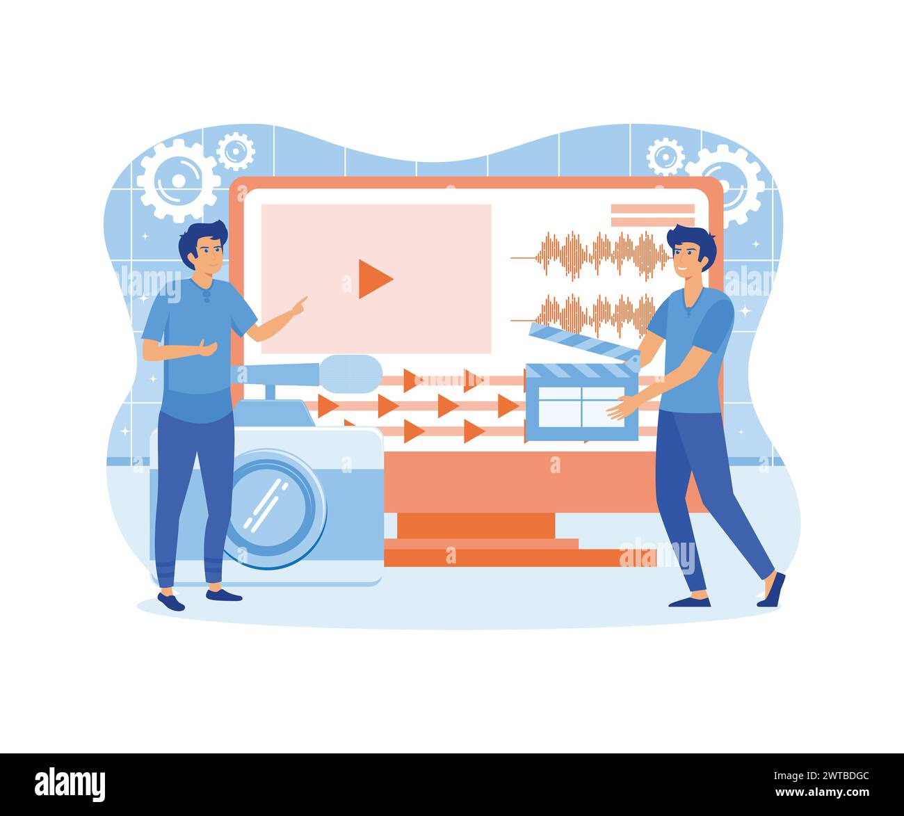 Visual news editor Stock Vector Images - Alamy