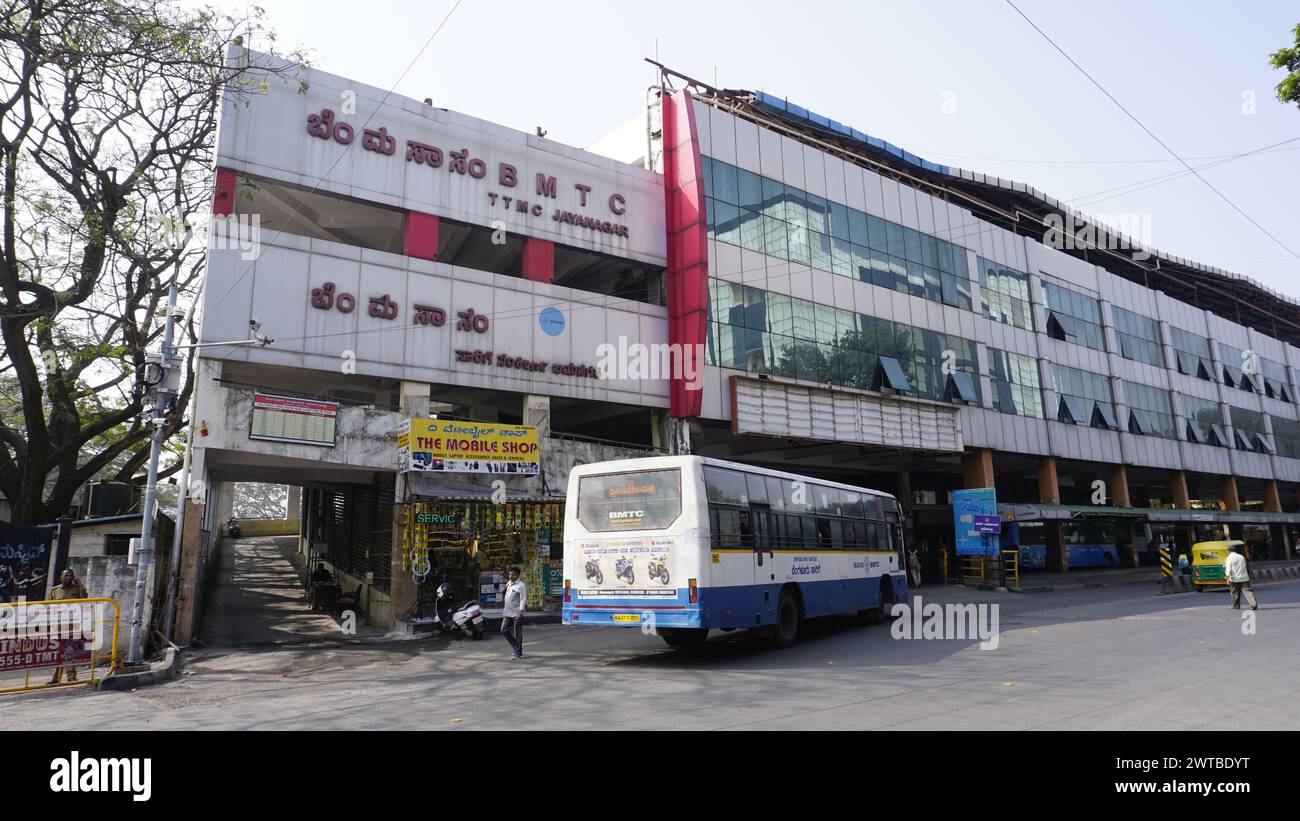 Bangalore, India - January 16 2024: Exterior View of Jayanagar 4th ...