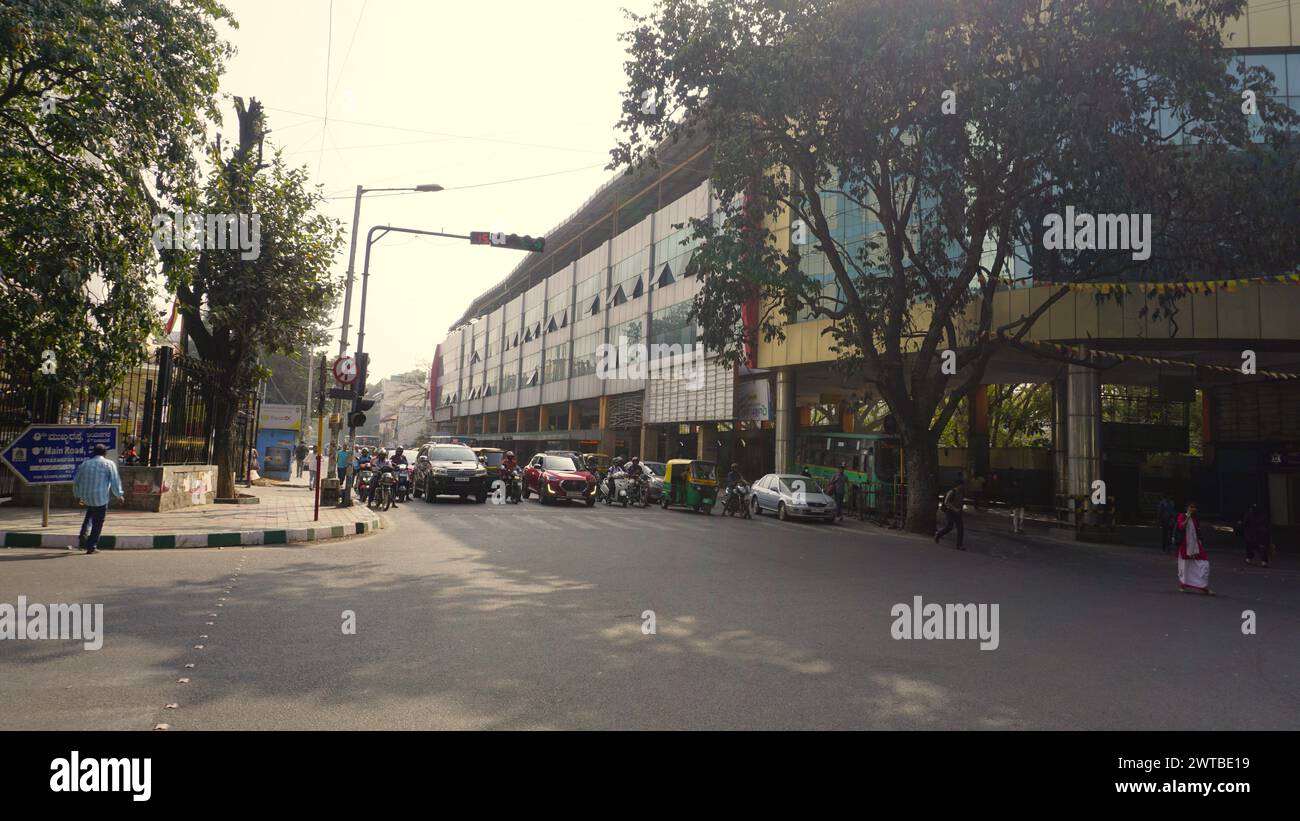 Bangalore, India - January 16 2024: Exterior View of Jayanagar 4th ...