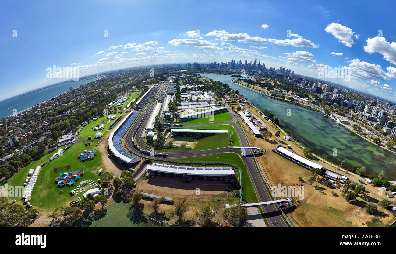 Albert Park Grand Prix Circuit, 16 March 2024: A general view of Albert ...