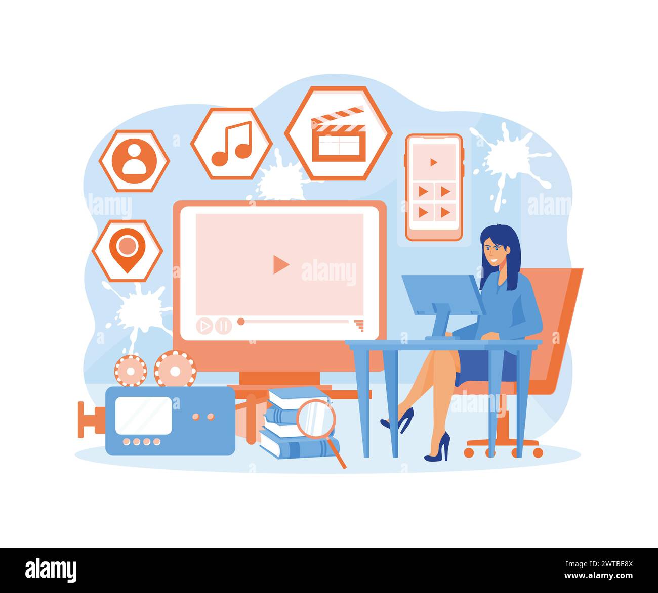 Film marketing campaign Stock Vector Images - Alamy