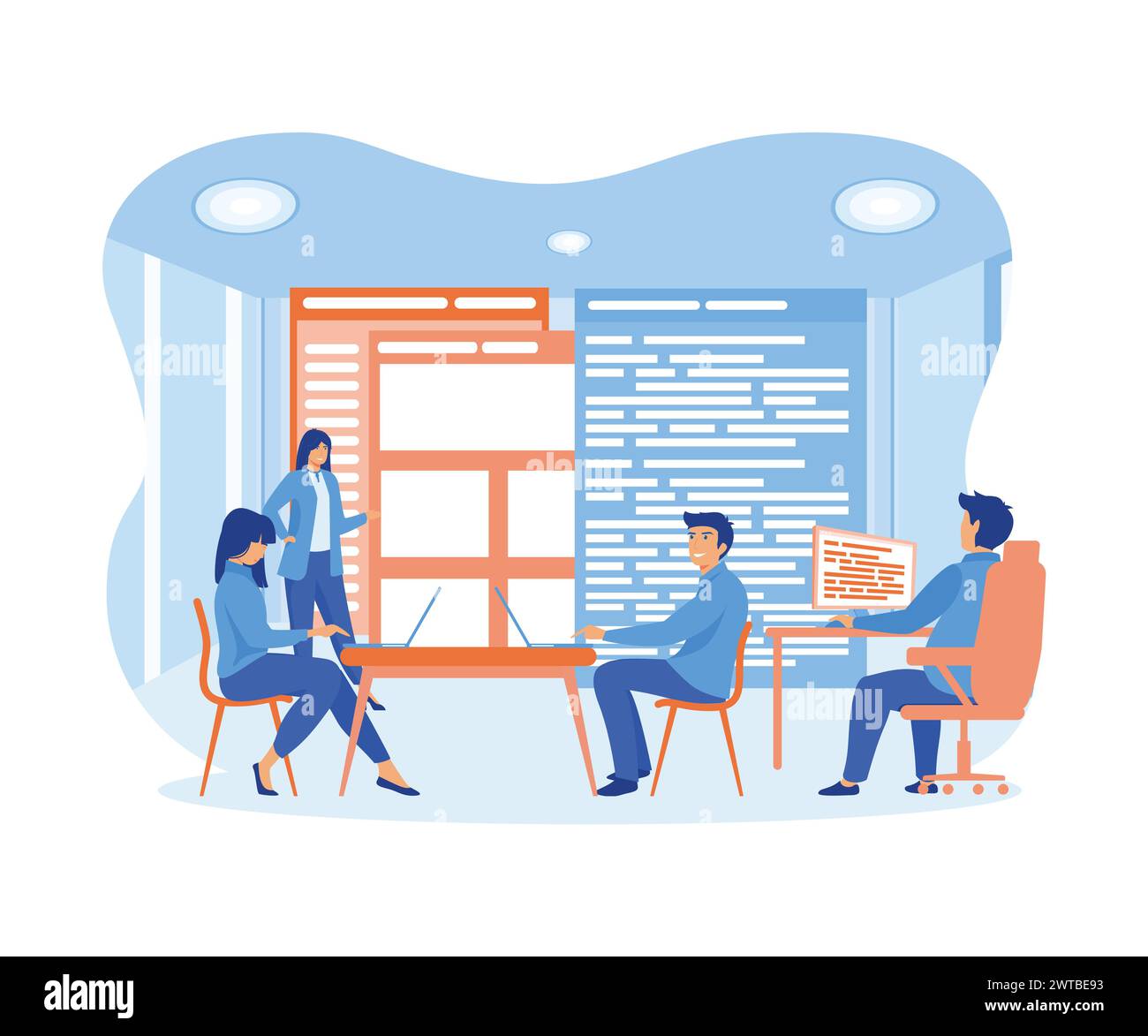 Programmer Coder Office Desk Cut Out Stock Images And Pictures Alamy