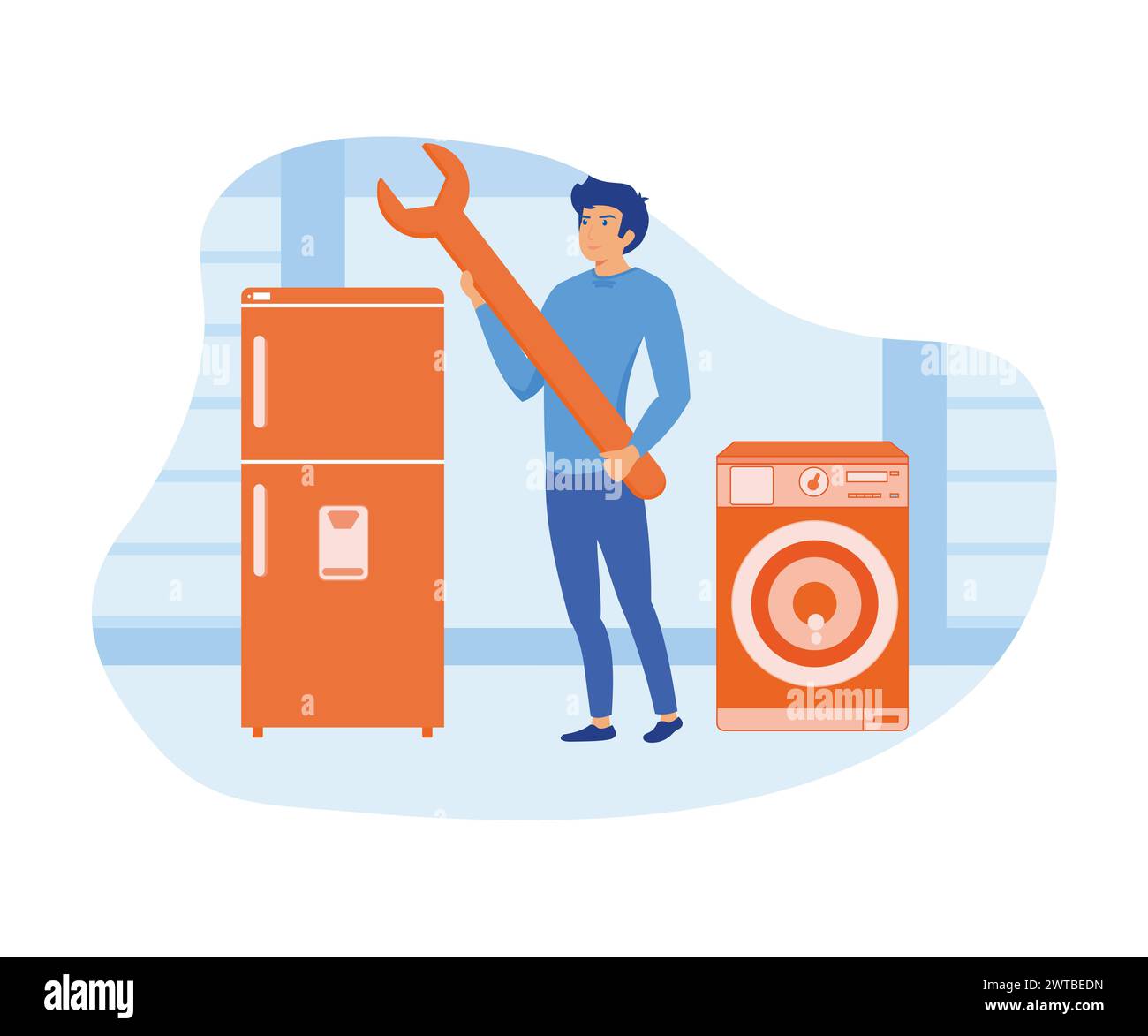 Professional tools washing machine Cut Out Stock Images & Pictures - Alamy