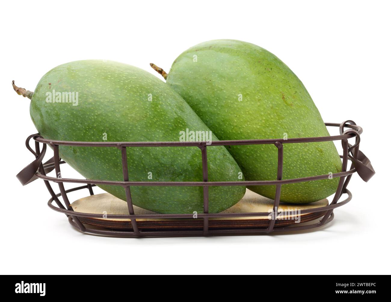 green mango on white background Stock Photo - Alamy