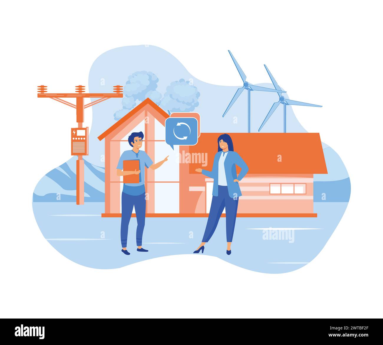 Plant solar building real estate Stock Vector Images - Alamy