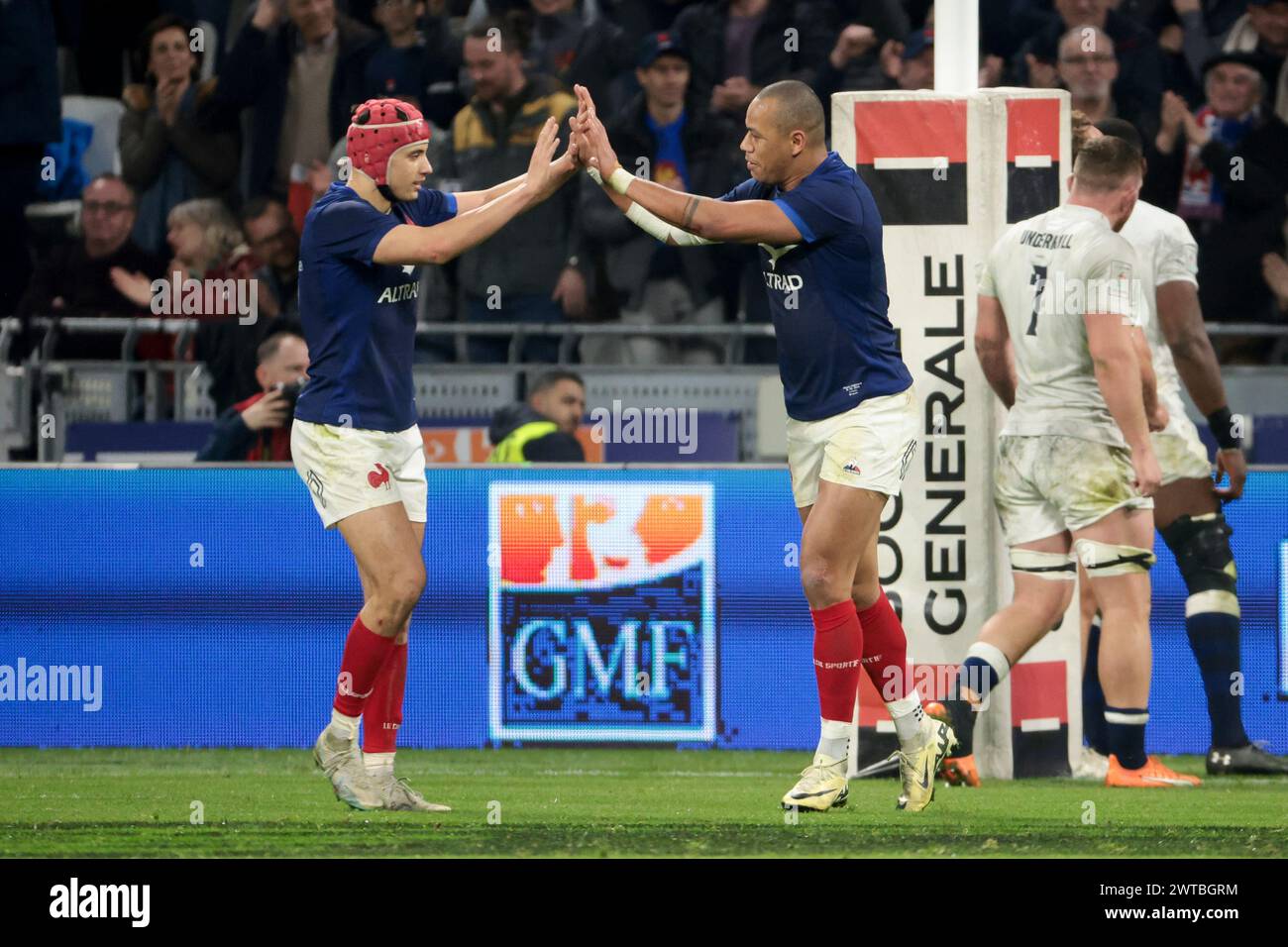 Decines Charpieu, France. 16th Mar, 2024. Gael Fickou of France ...