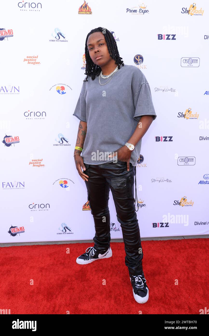 Los Angeles, California, USA. 9th March, 2024. Rapper Active the Great ...