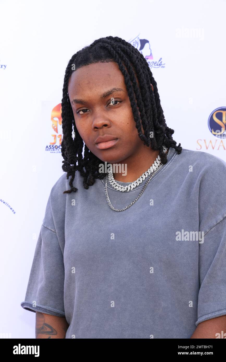 Los Angeles, California, USA. 9th March, 2024. Rapper Active the Great ...