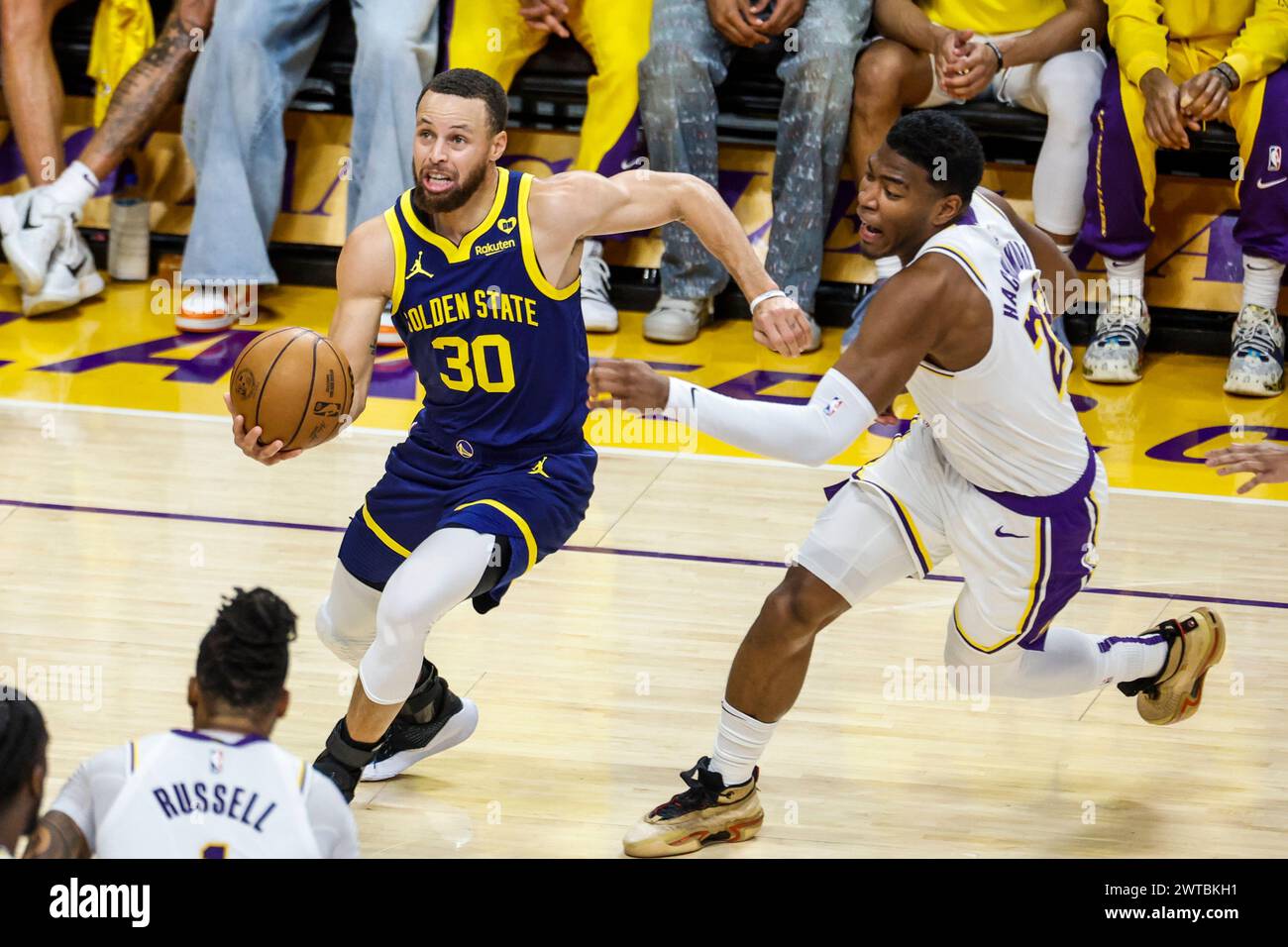 Los Angeles, California, USA. 16th Mar, 2024. Golden State Warriors ...