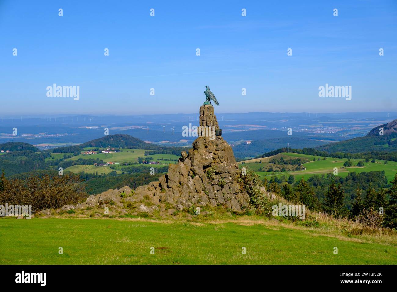 Aviation memorial, Wasserkuppe, Rhoen, district of Fulda, Hesse ...