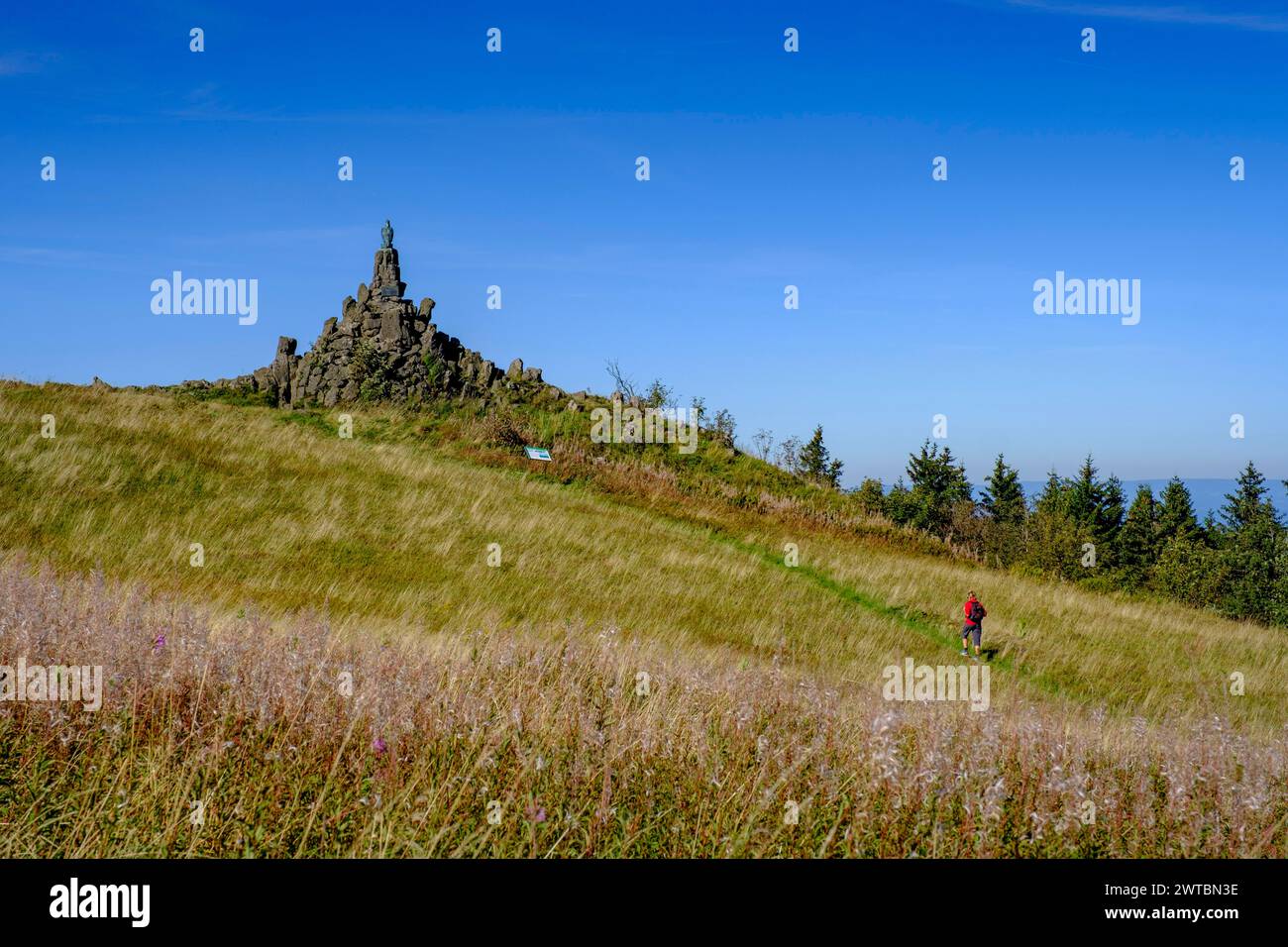 Aviation memorial, Wasserkuppe, Rhoen, district of Fulda, Hesse ...