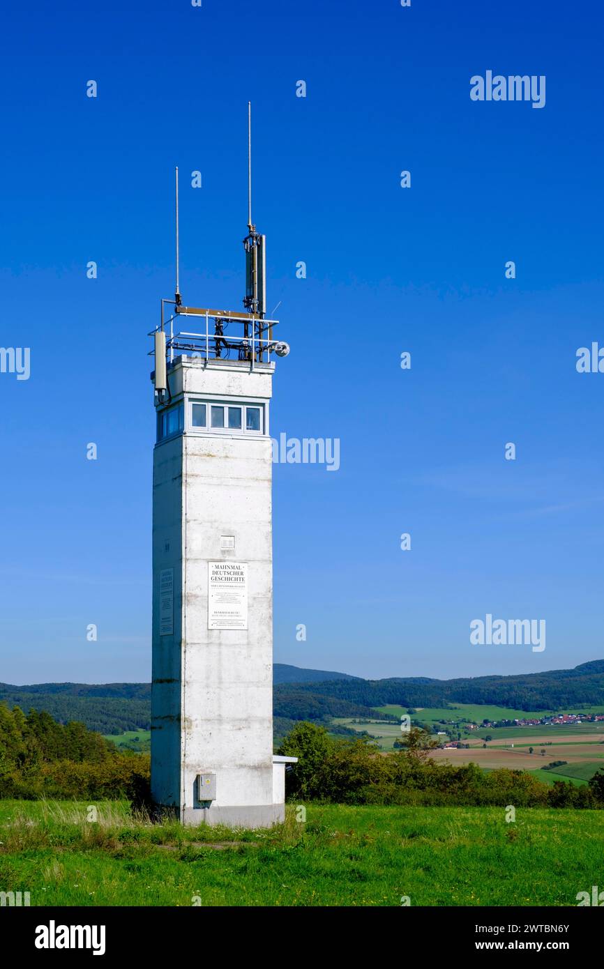 Point Alpha memorial near Geisa, border tower and border fortifications ...