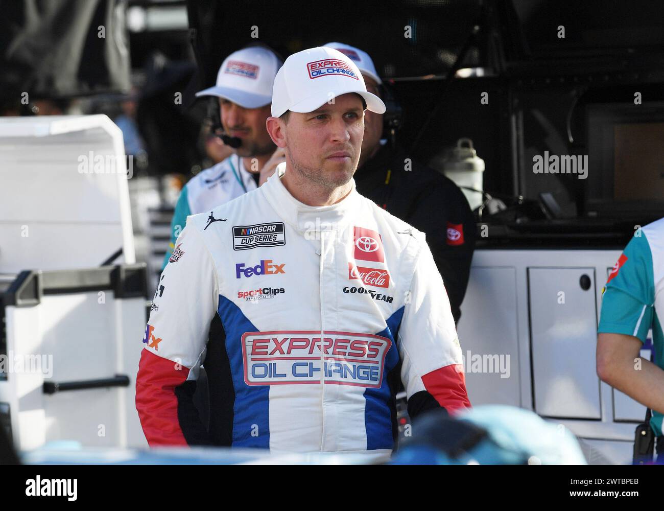BRISTOL, TN - MARCH 16: Denny Hamlin (#11 Joe Gibbs Racing Mavis ...