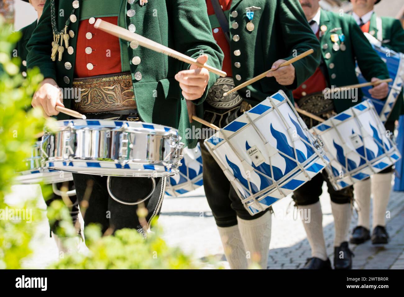 Traditional traditional costume parade, Garmisch-Partenkirchen ...