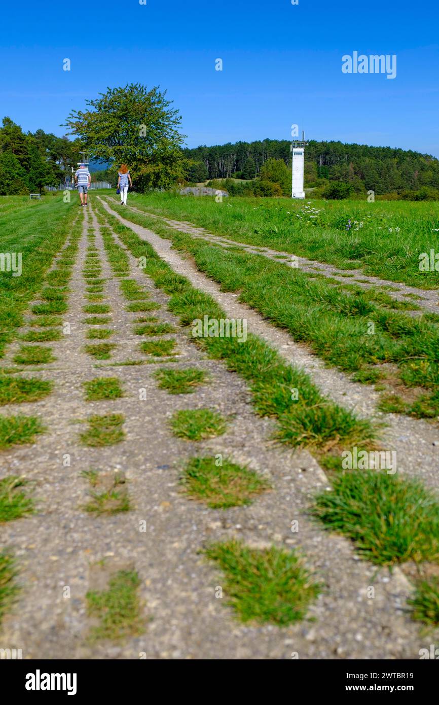 Point Alpha memorial near Geisa, border tower and border fortifications ...