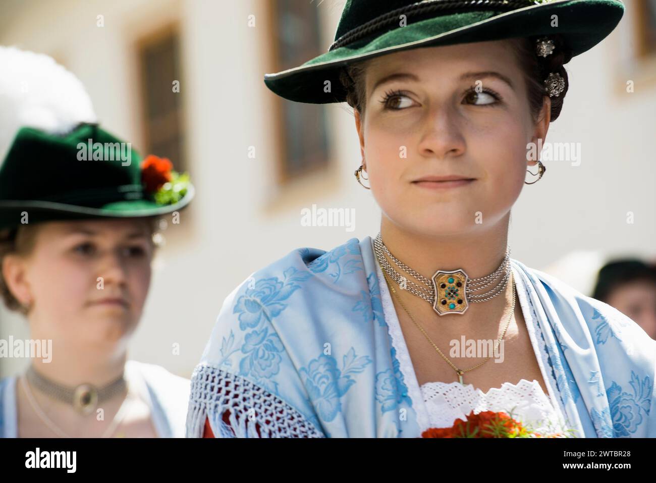 Traditional traditional costume parade, Garmisch-Partenkirchen ...