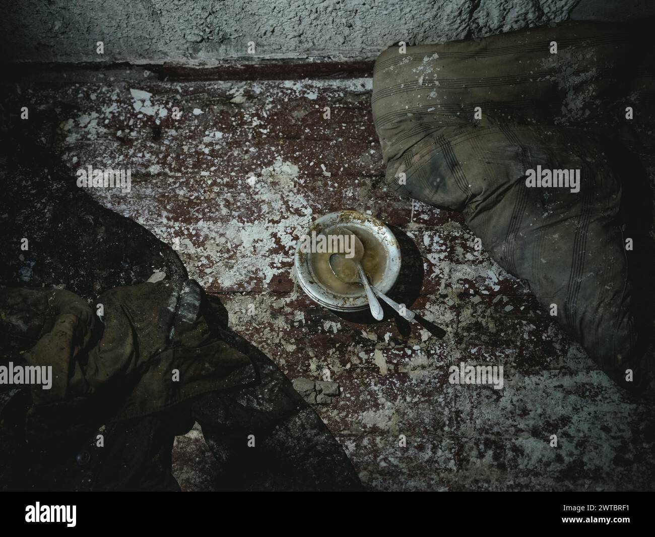 Cell in the basement of the police station. After the occupation of the ...