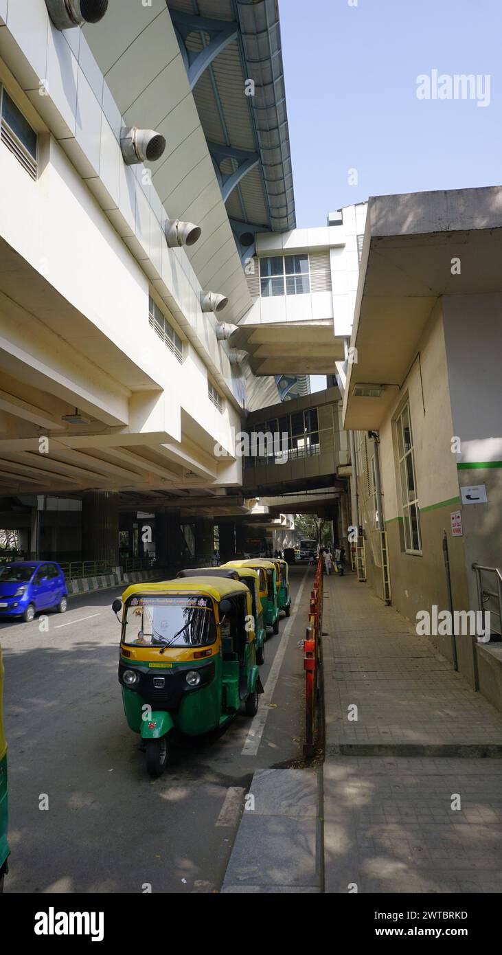 Bangalore, India - January 16 2024: Exterior View of Jayanagar metro ...