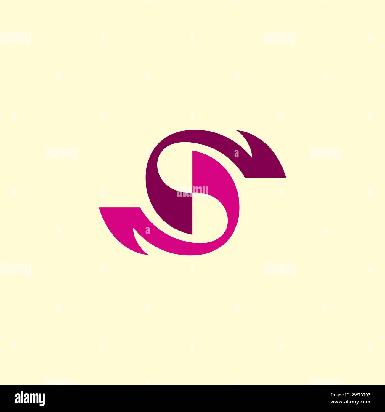 Letter s elegant logo hi-res stock photography and images - Alamy