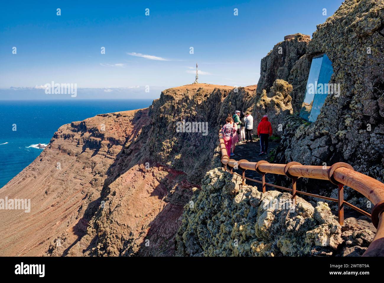 Mirador del Rio viewpoint designed by the artist Cesar Manrique ...