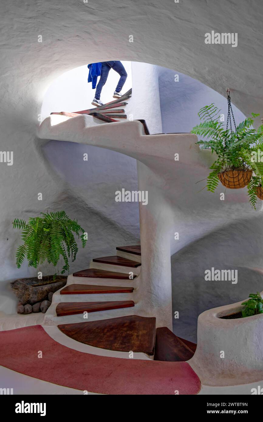 Staircase, Mirador del Rio viewpoint designed by the artist Cesar ...