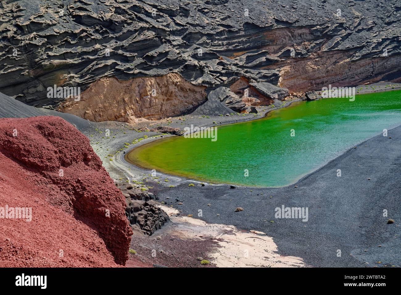 Green Lake, Lago Verde also known as Charco Verde or Laguna de Los ...