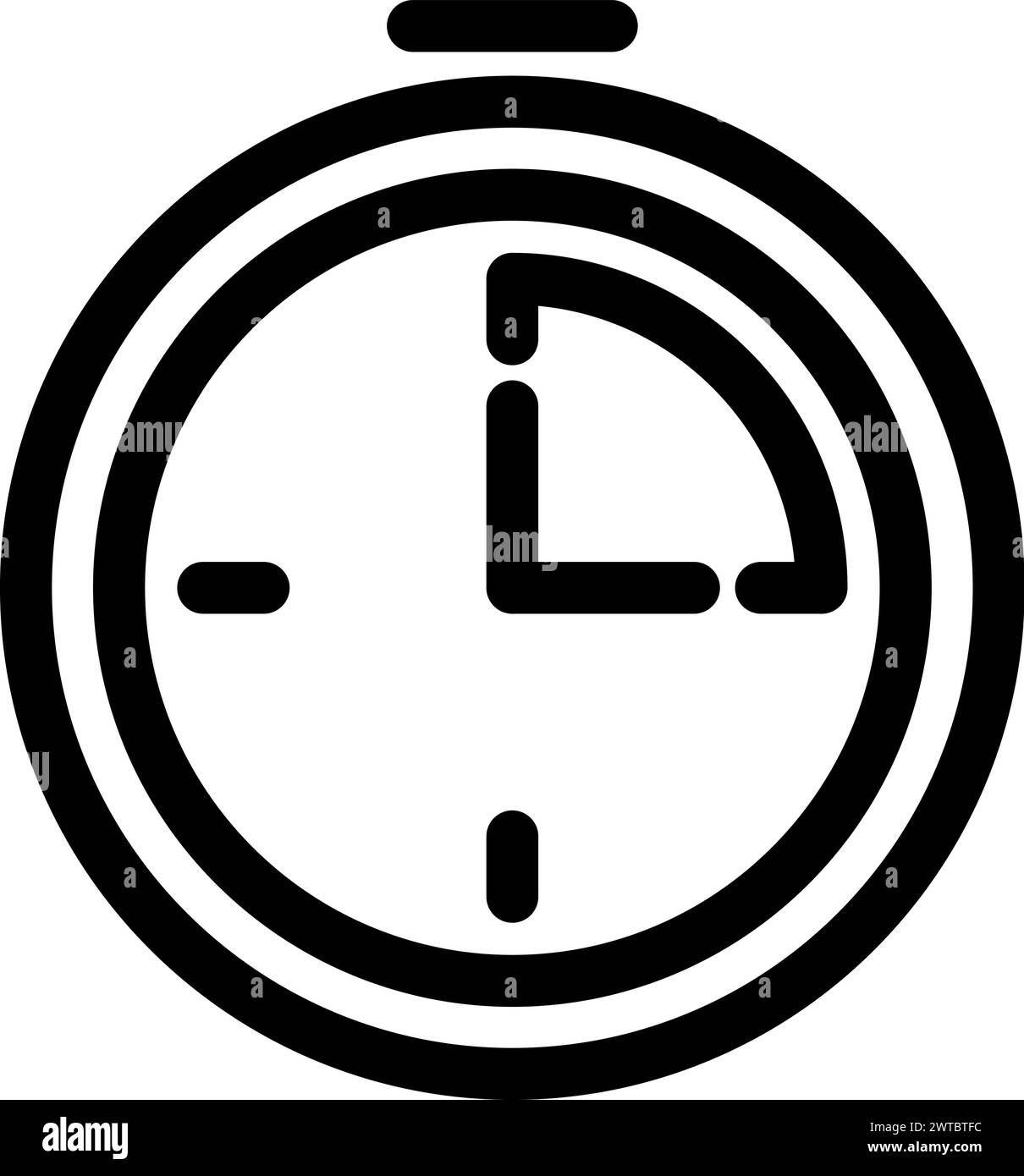 Stopwatch line icon. Competition time speed symbol Stock Vector Image ...