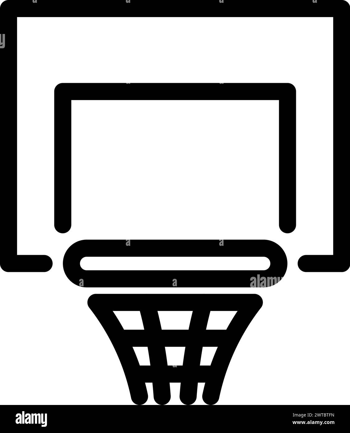 Basketball net line icon. Basket sport symbol Stock Vector Image & Art ...