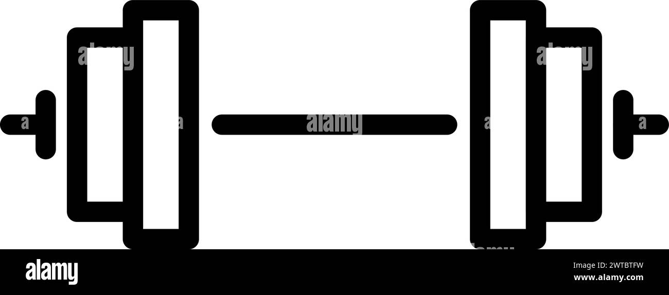 Barbell line icon. Bodybuilding symbol. Power lifting Stock Vector ...