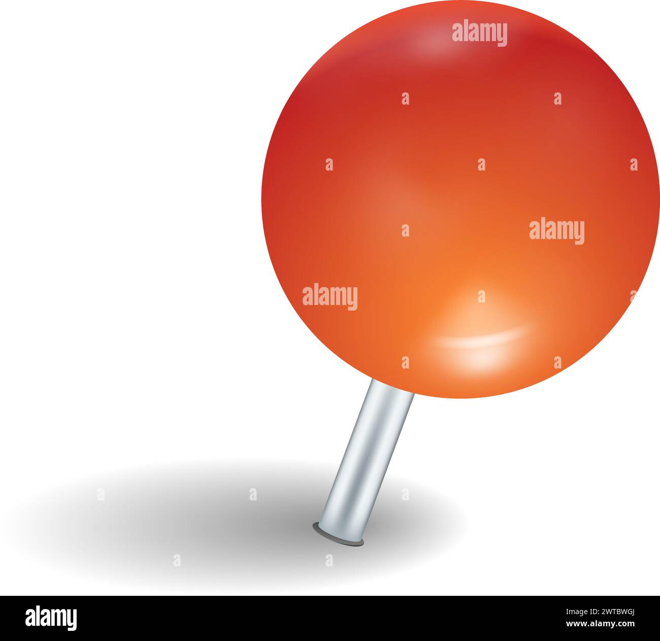 Realistic round thumb tack. Office stationery mockup Stock Vector Image ... Realistic round thumb tack. Office stationery mockup Stock Vector Image ...