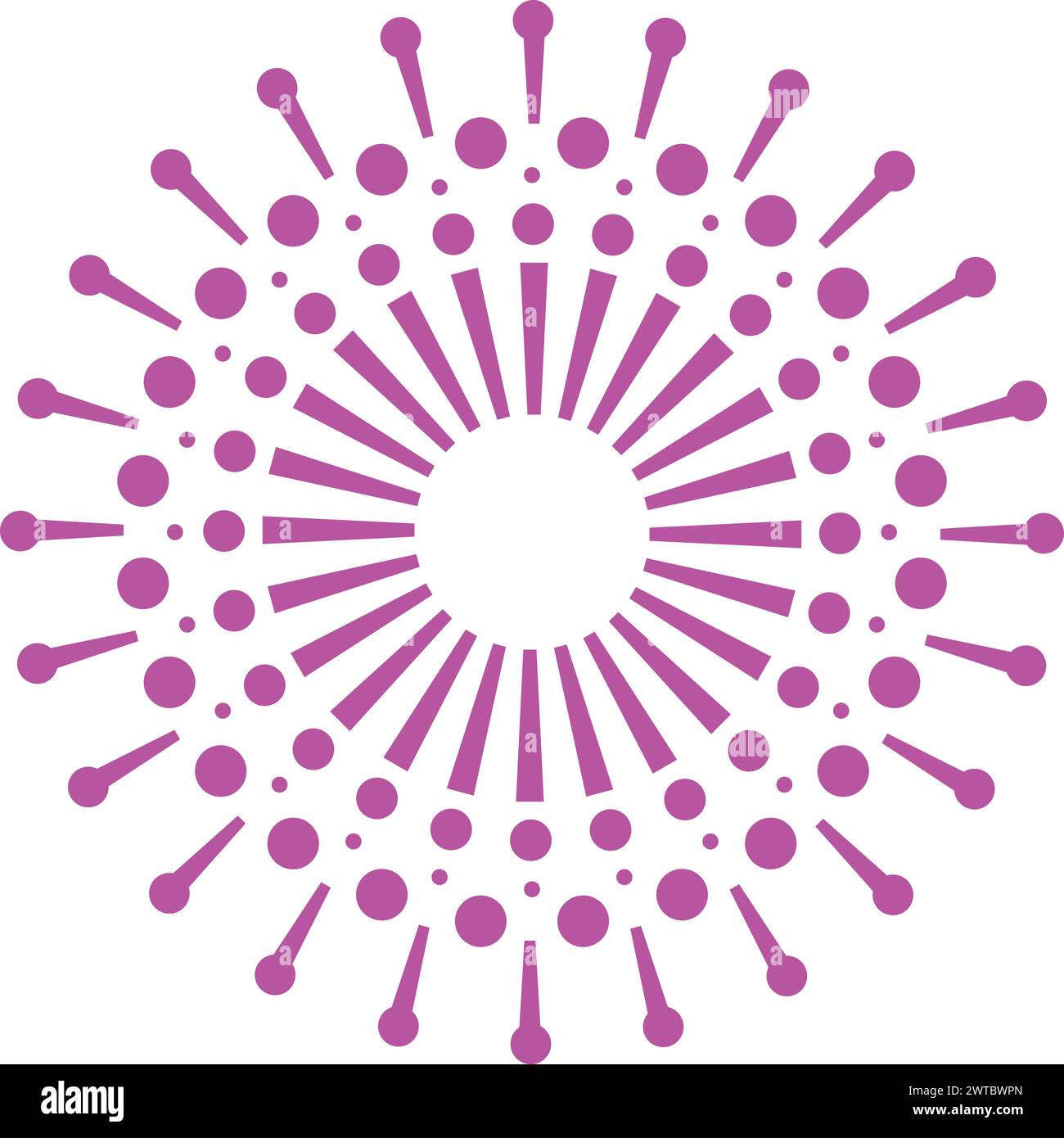 Firework Icon Colorful Burst Sky Festival Party Stock Vector Image