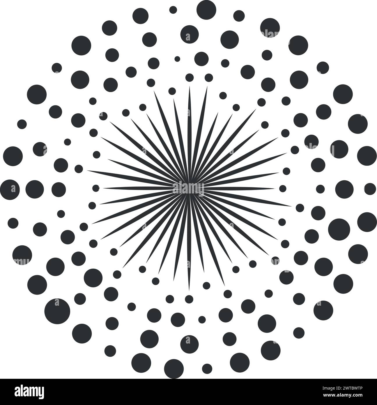 Black radial burst icon. Explosion symbol. Star light Stock Vector ...