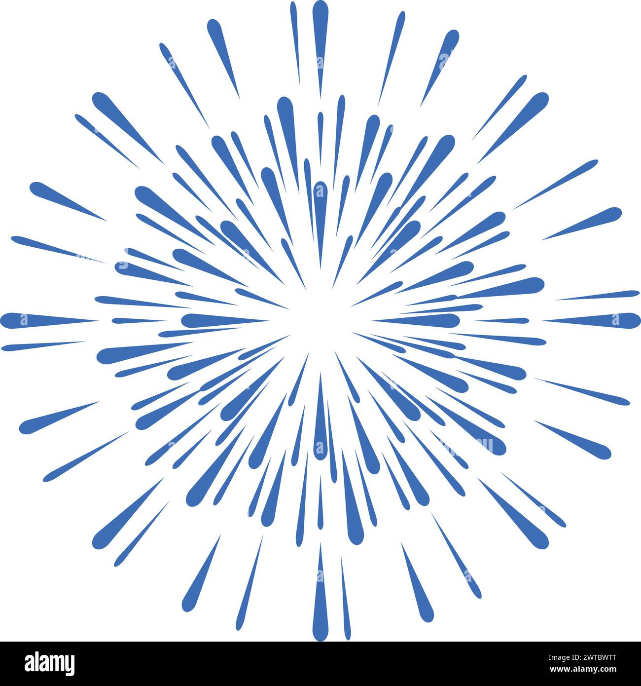 Blue sparkles burst. Event show firework icon Stock Vector Image & Art ...