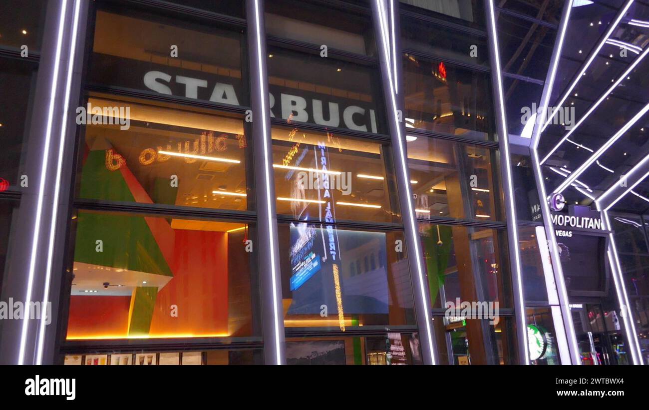 Las Vegas, Nevada, USA 7th March 2024 Starbucks at The Cosmopolitan ...
