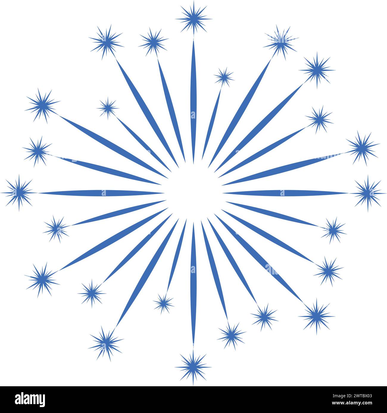 Fireworks burst explosion in Cut Out Stock Images & Pictures - Alamy