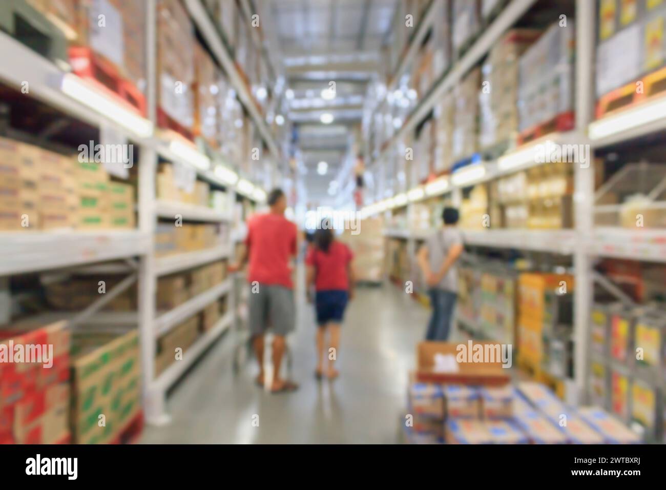 abstract blur supermarket aisle Stock Photo - Alamy