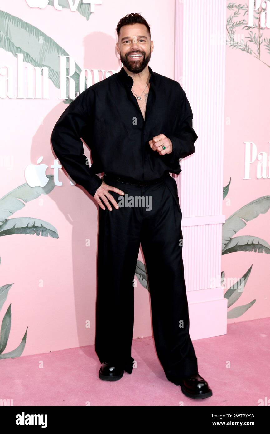 LOS ANGELES - MAR 14: Ricky Martin at the Palm Royal World Premiere ...