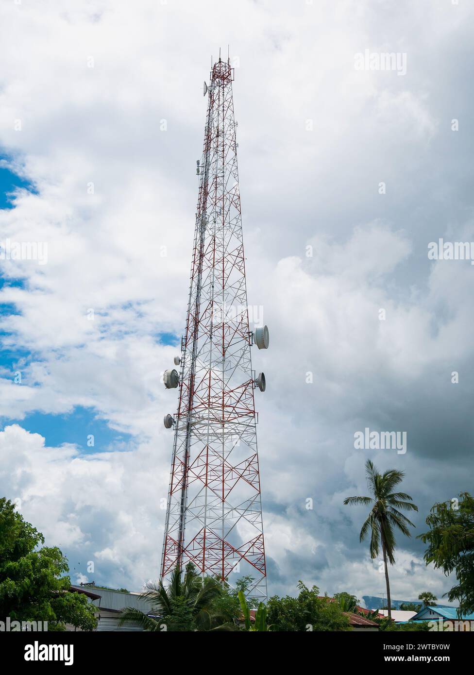 Telecommunication towers antennas on hi-res stock photography and ...