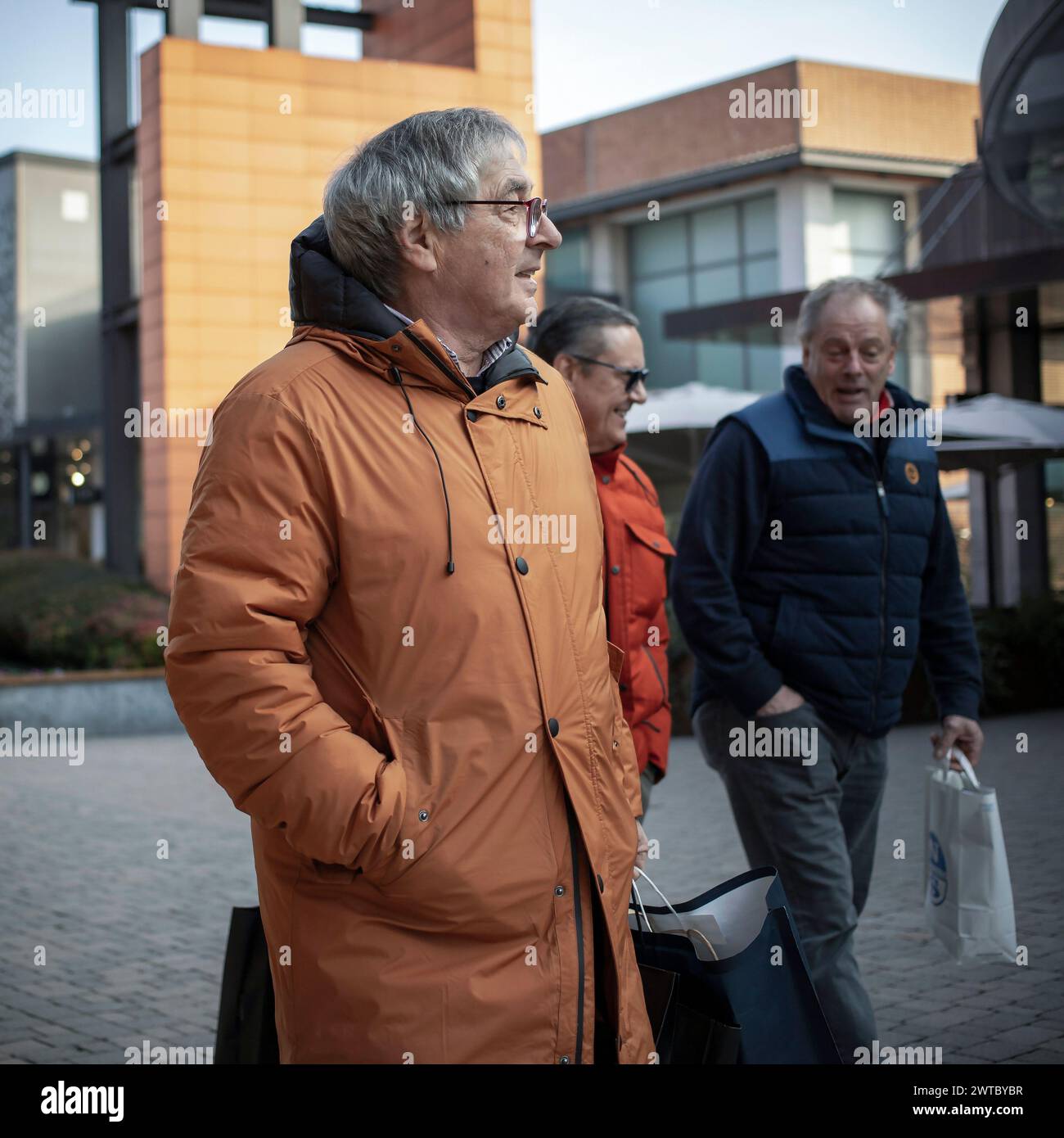 Novara, Italy, Jan 16, 2024: Customers leaving “Vicolungo The Style ...