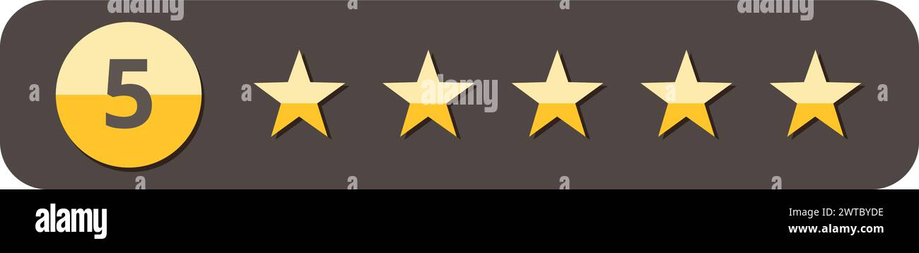 Five star rating. User feedback. Customer satisfaction Stock Vector ...