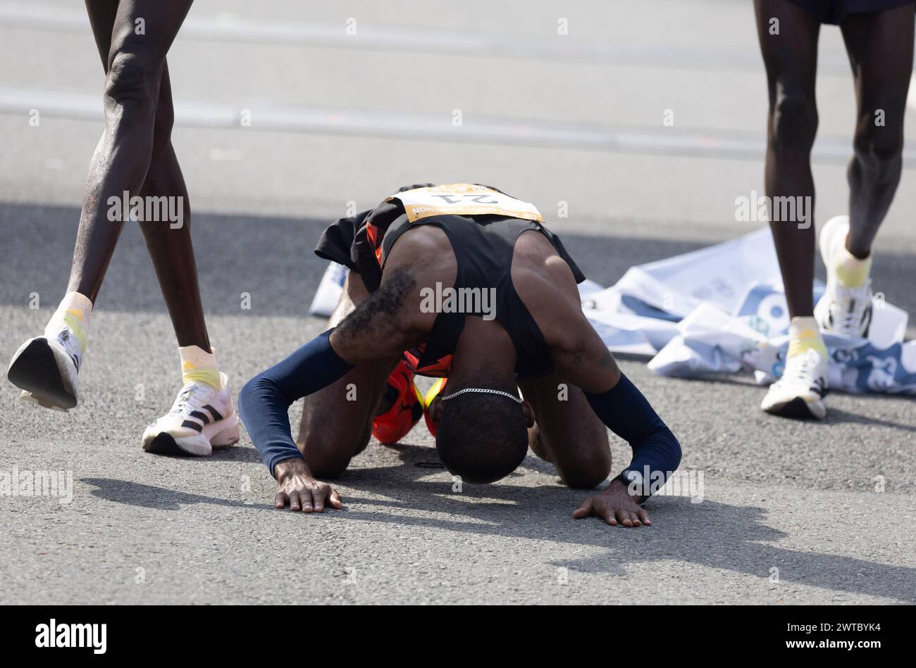 Seoul, South Korea. 17th Mar, 2024. Gold medalist Jemal Yimer Mekonnen ...
