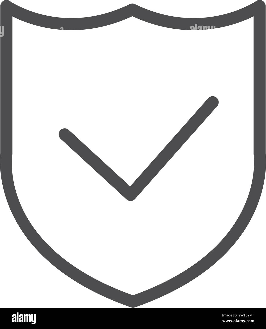 Protection symbol. Shield black icon. Safety guarantee Stock Vector ...