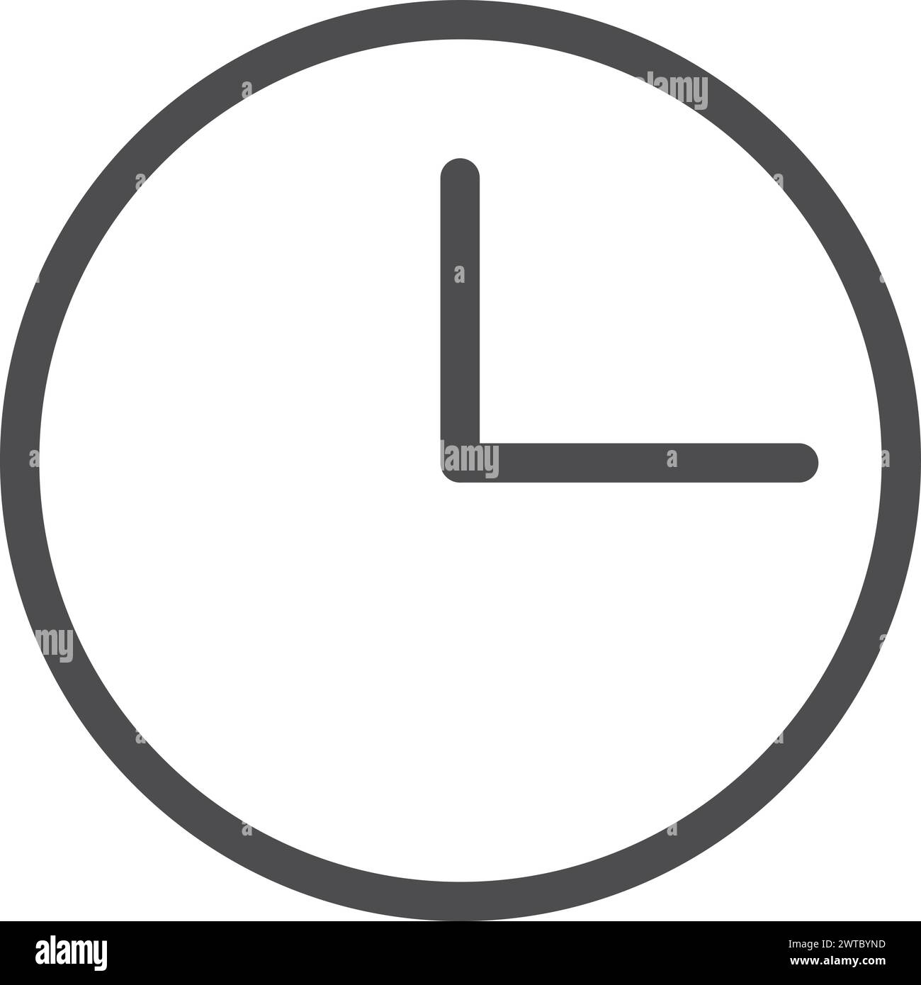 Clock Icon Time Symbol Watch Timer Sign Stock Vector Image And Art Alamy